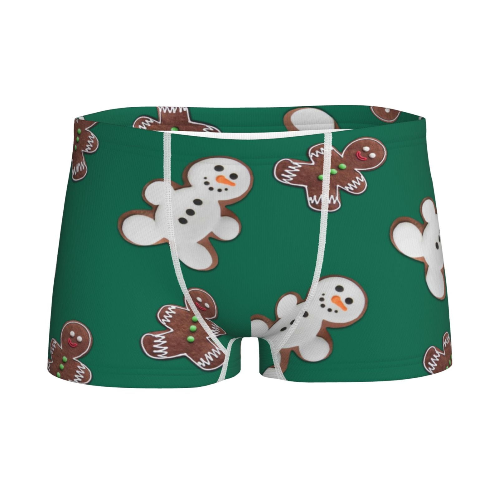 Coaee Gingerbread Snowman Cookies Boy's Cotton Boxer Briefs Soft and ...