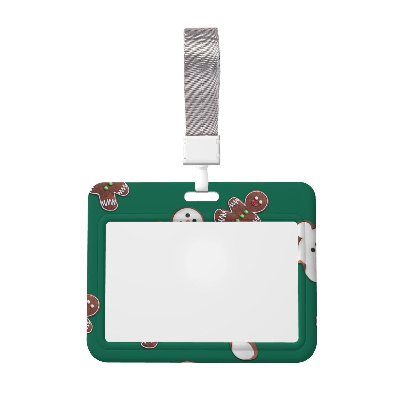 Coaee Gingerbread Snowman Cookies for Card Badge Holder Soft Waterproof ...