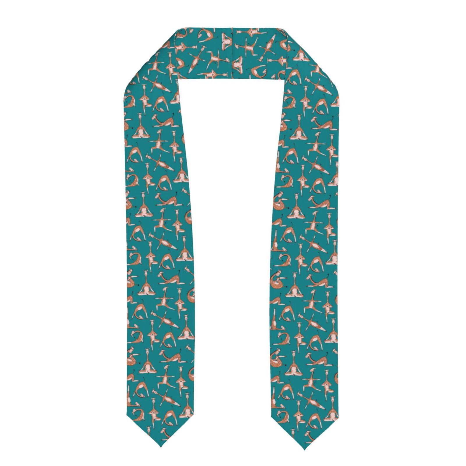 Coaee Giraffes Doing Various Yoga Graduation Stole, Unisex, 72" Long ...