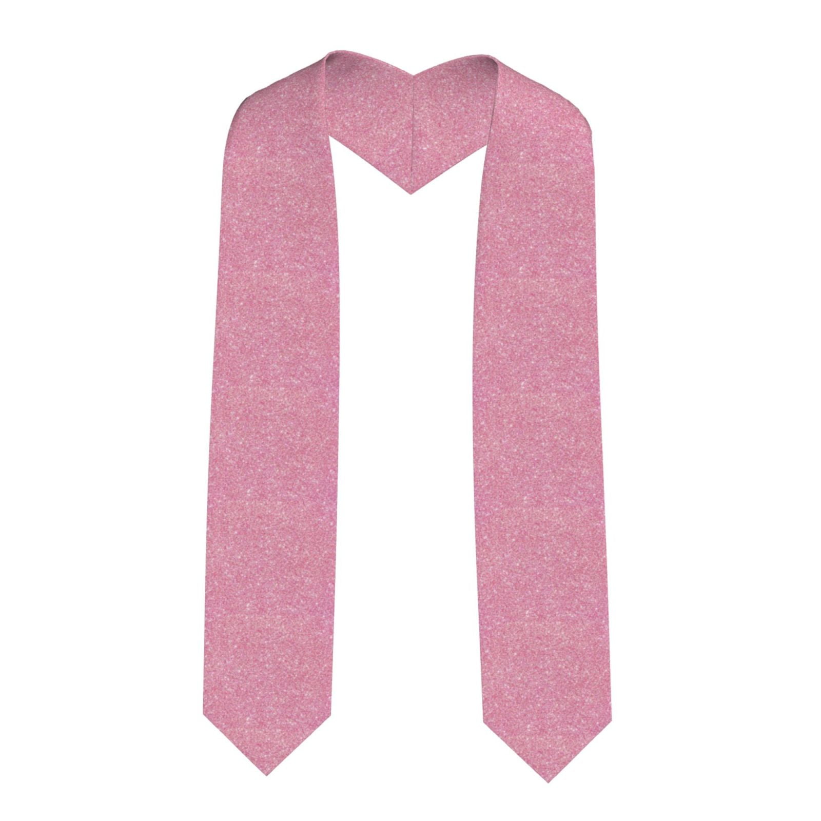 Coaee Glitter Pink Graduation Stole, Unisex, 72" Long Graduation Stole ...