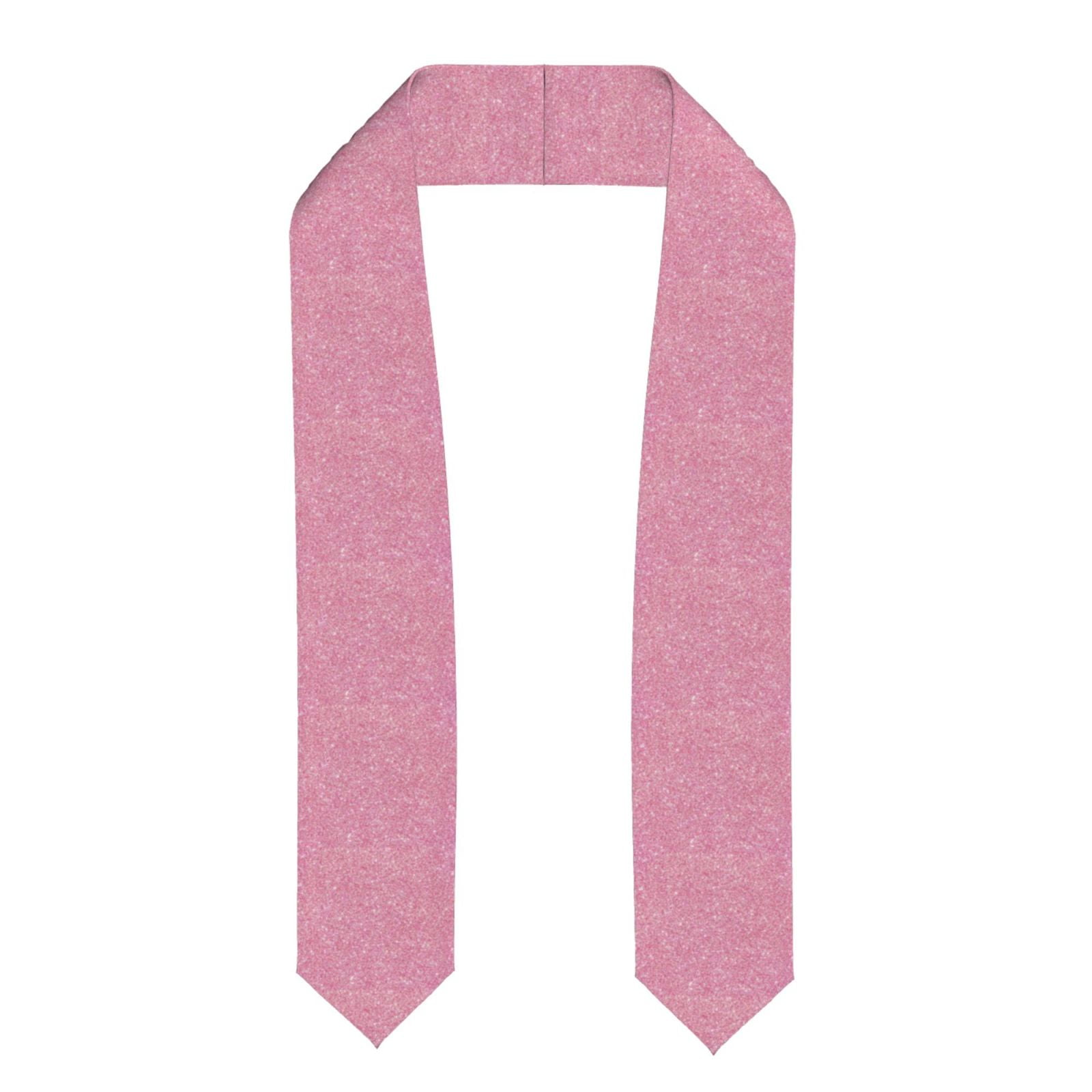 Coaee Glitter Pink Graduation Stole, Unisex, 72" Long Graduation Stole ...