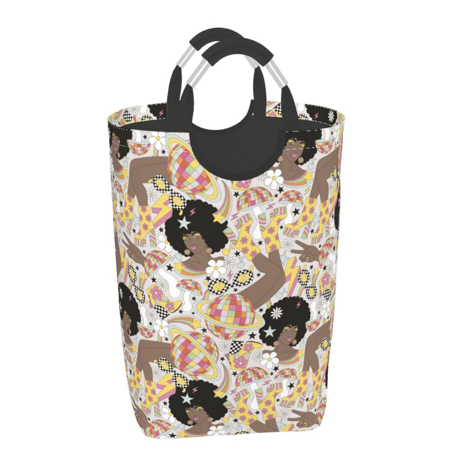 Coaee Groovy Disco for 50L Laundry Baskets with Handles, Collapsible ...