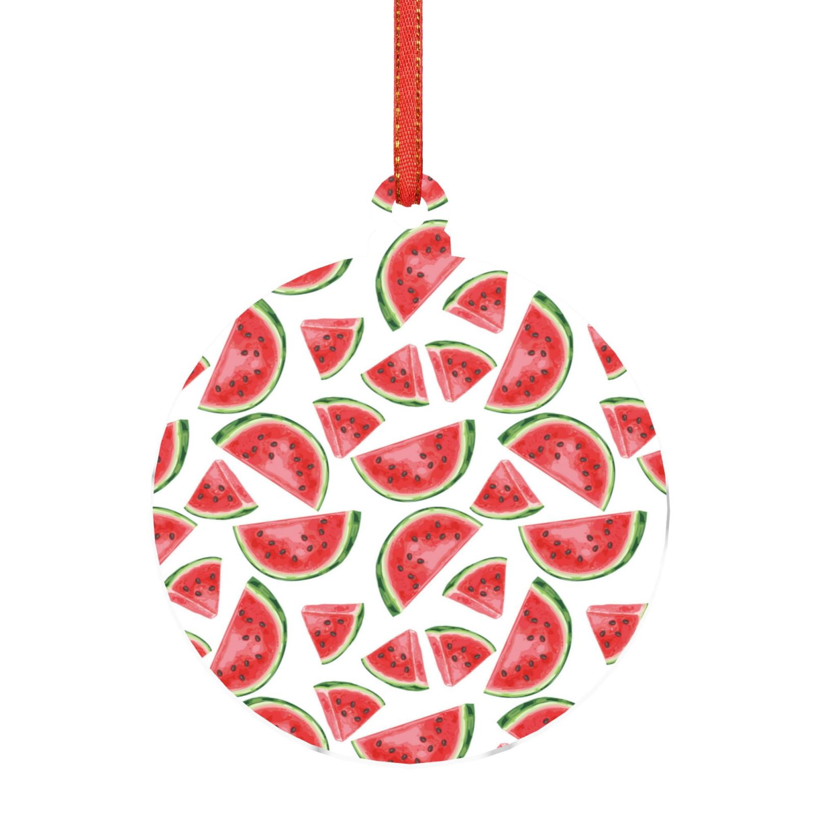 Coaee Hand Drawn Watermelon for Acrylic Ornament Funny Santa Claus ...