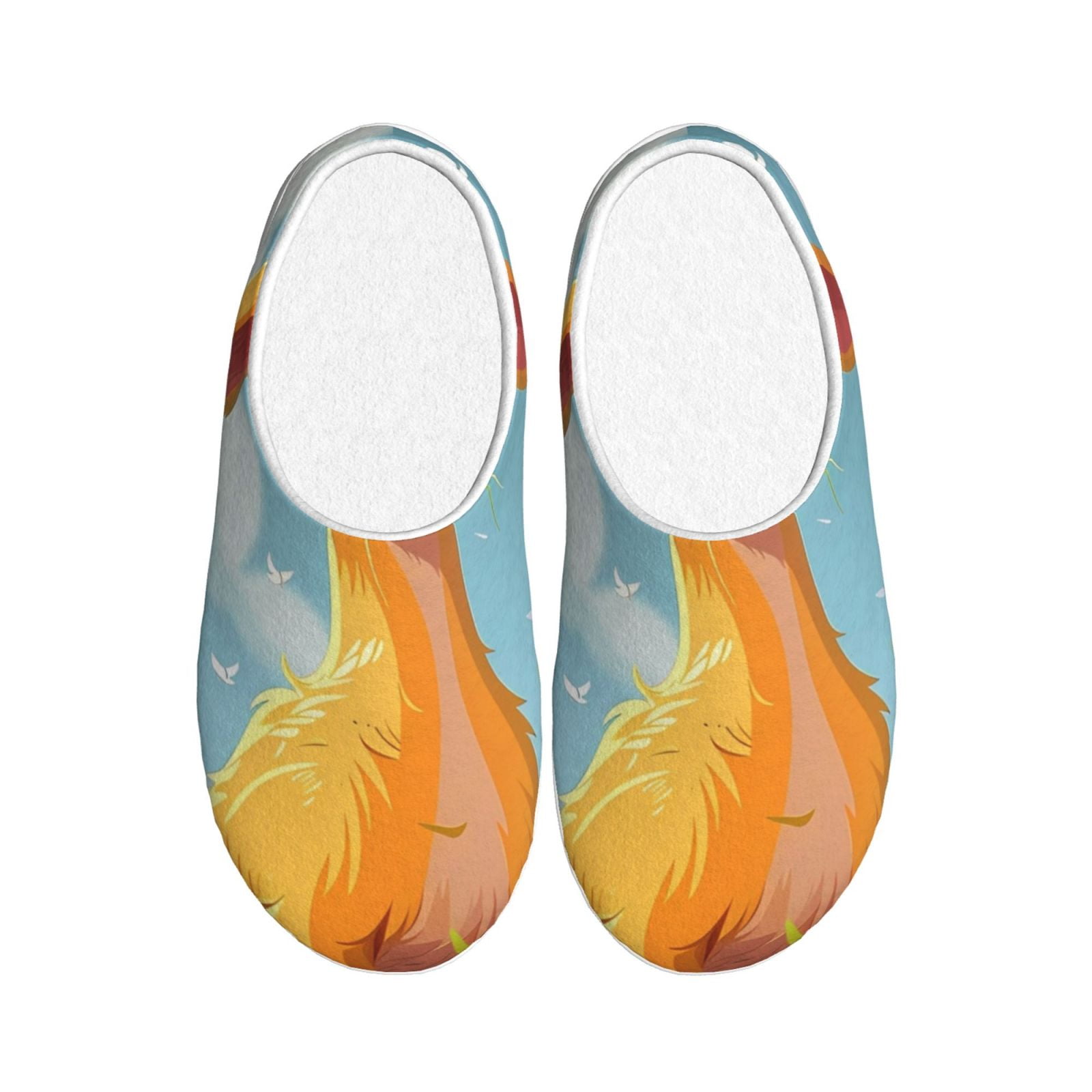 Coaee Happy Goat In Meadow for Mens Slippers Indoor Slip On Shoes ...