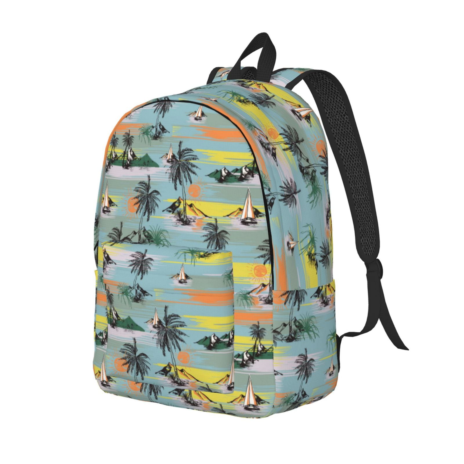 Coaee Hawaiian Style for Canvas Backpack for Hiking, Camping, Traveling ...