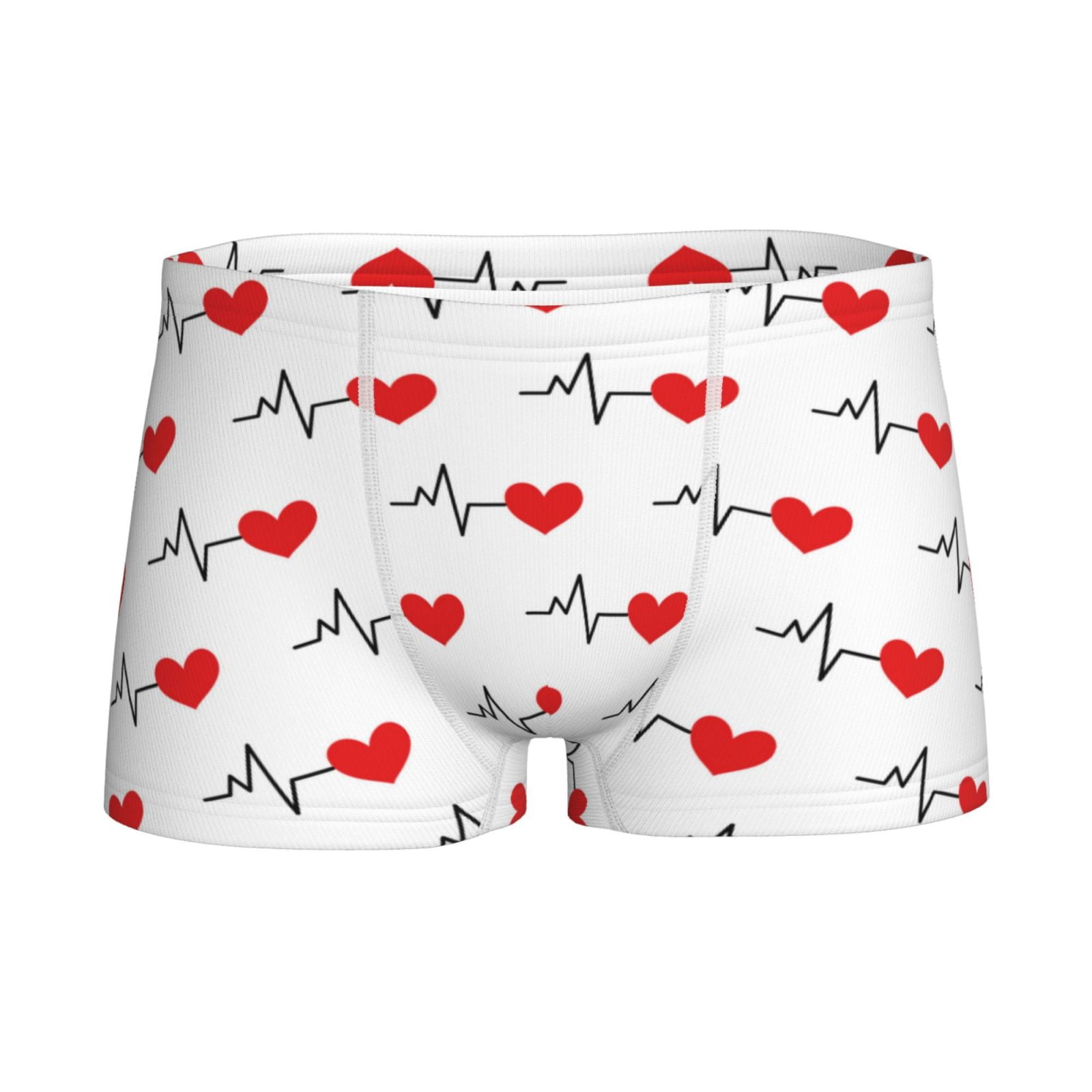 Coaee Heartbeat Symbol Boy's Cotton Boxer Briefs Soft and Breathable ...