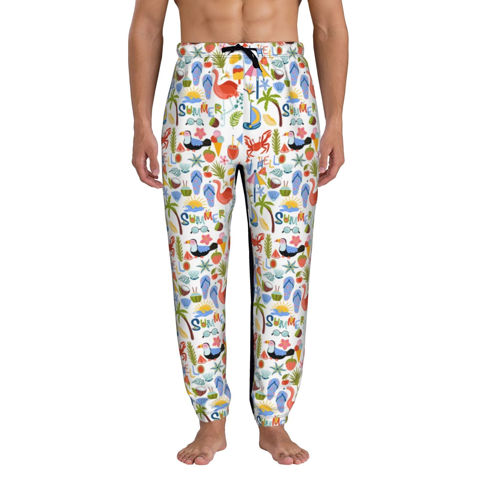 Coaee Hello Summer2 for Sweatpants for Men, Men's Joggers with Pockets ...