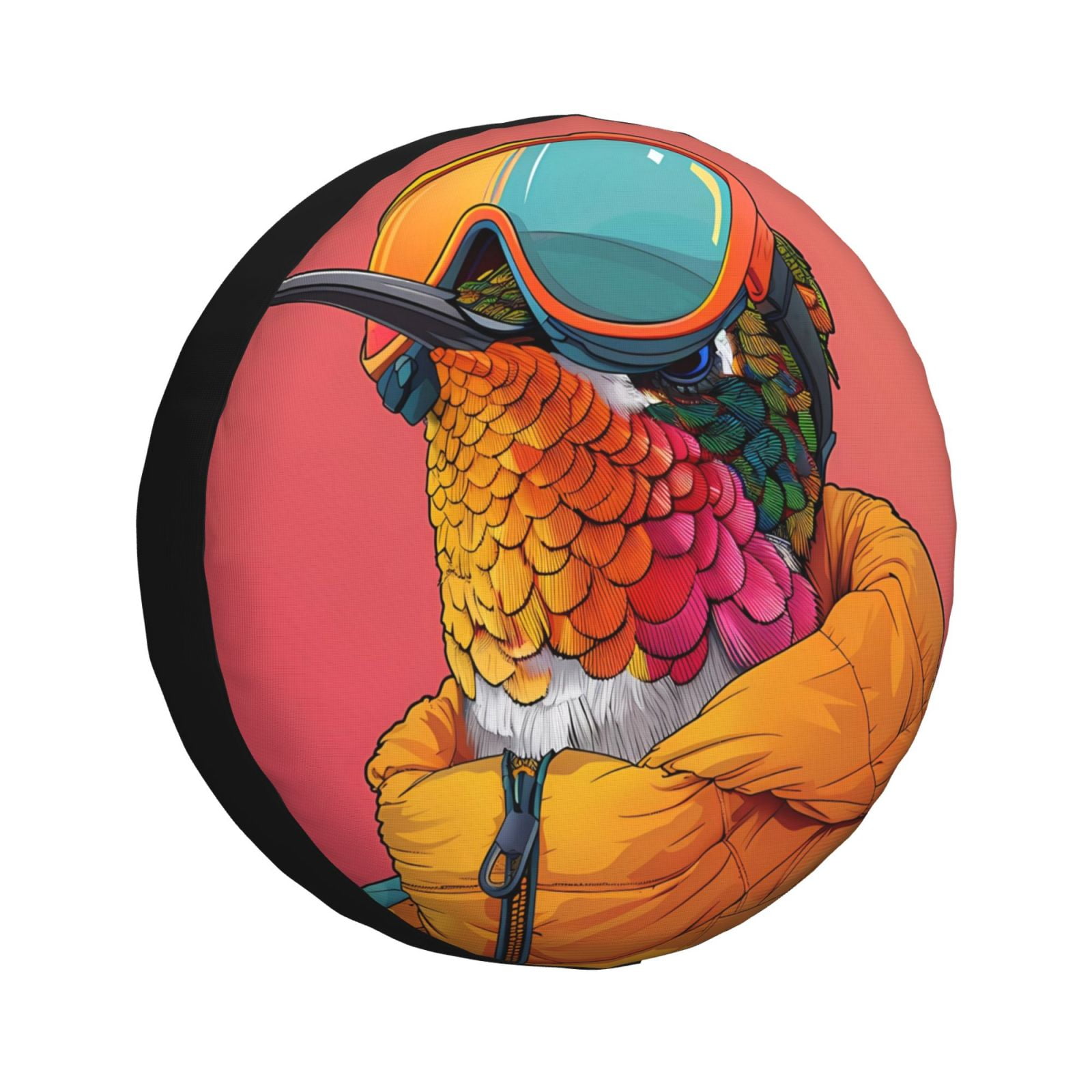 Coaee Hip Hummingbird In Jacket for Tire Cover,Car Tire Tust Cover ...