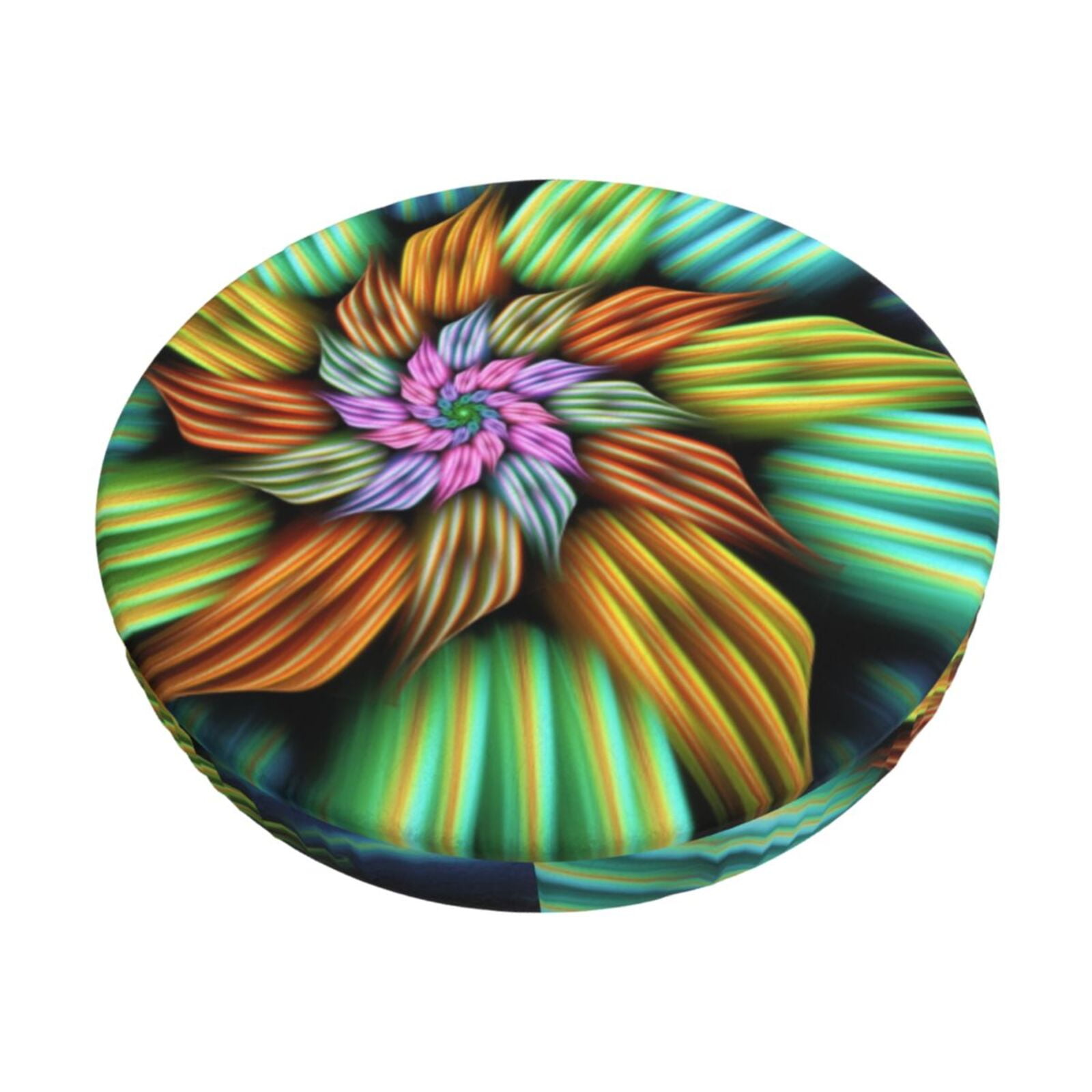 Coaee Hippie Style Round Bar Stool Covers Elastic Bar Chair Covers ...