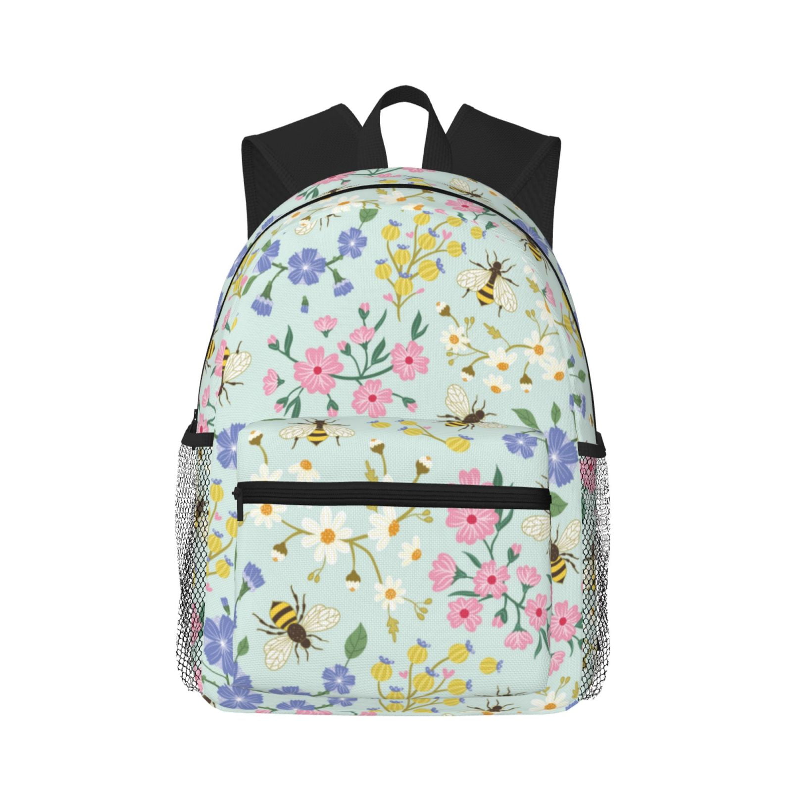 Coaee Honey Bees And Flowers for Classical Basic Travel Backpack ...