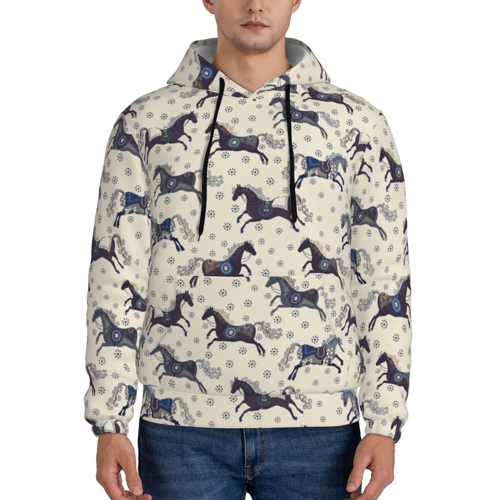 Coaee Horse for Adult Hoodie Pullover Sweatshirt for Men Hooded ...