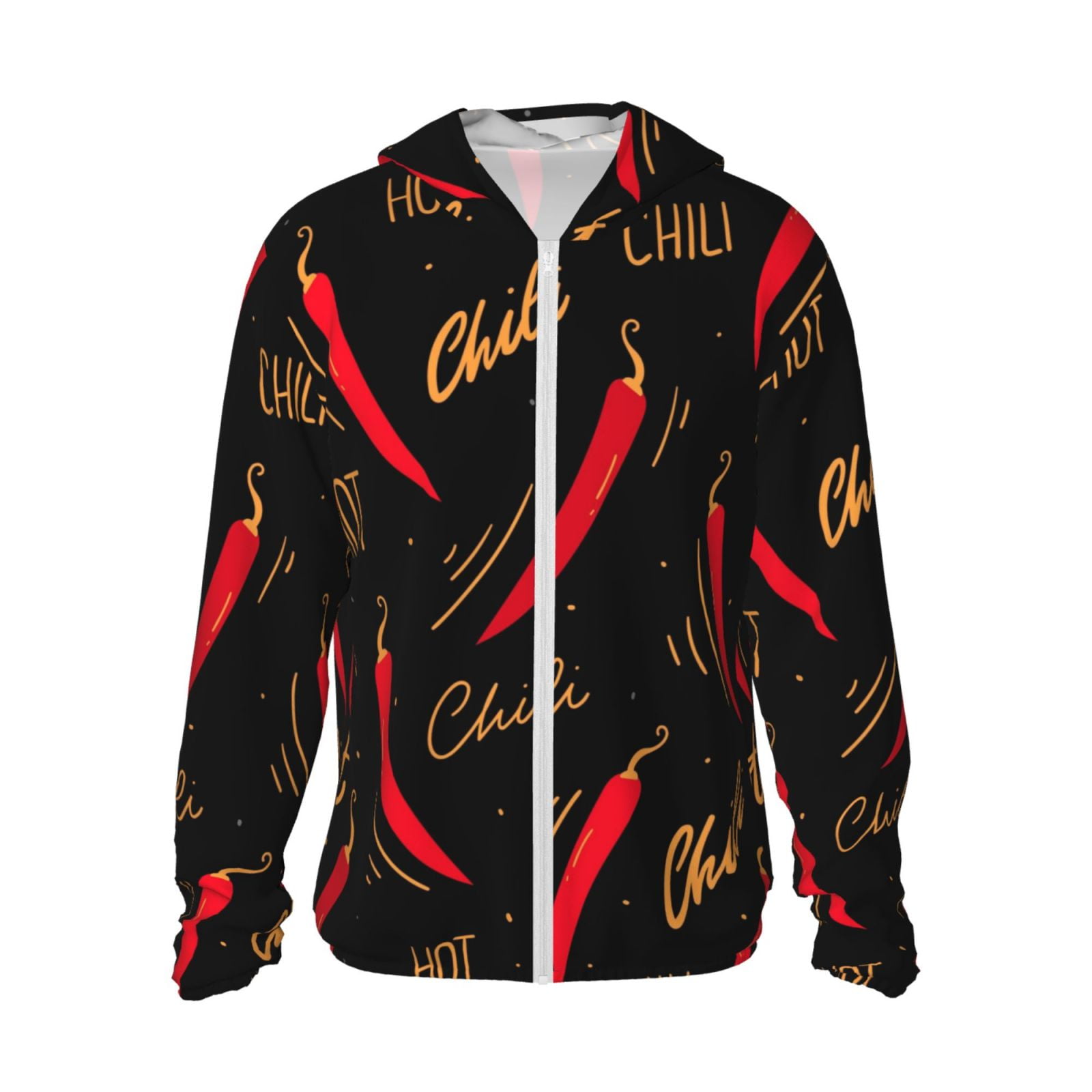 Coaee Hot Chili Men's and Women's UPF 50+ Sun Protection Hoodie Jacket ...