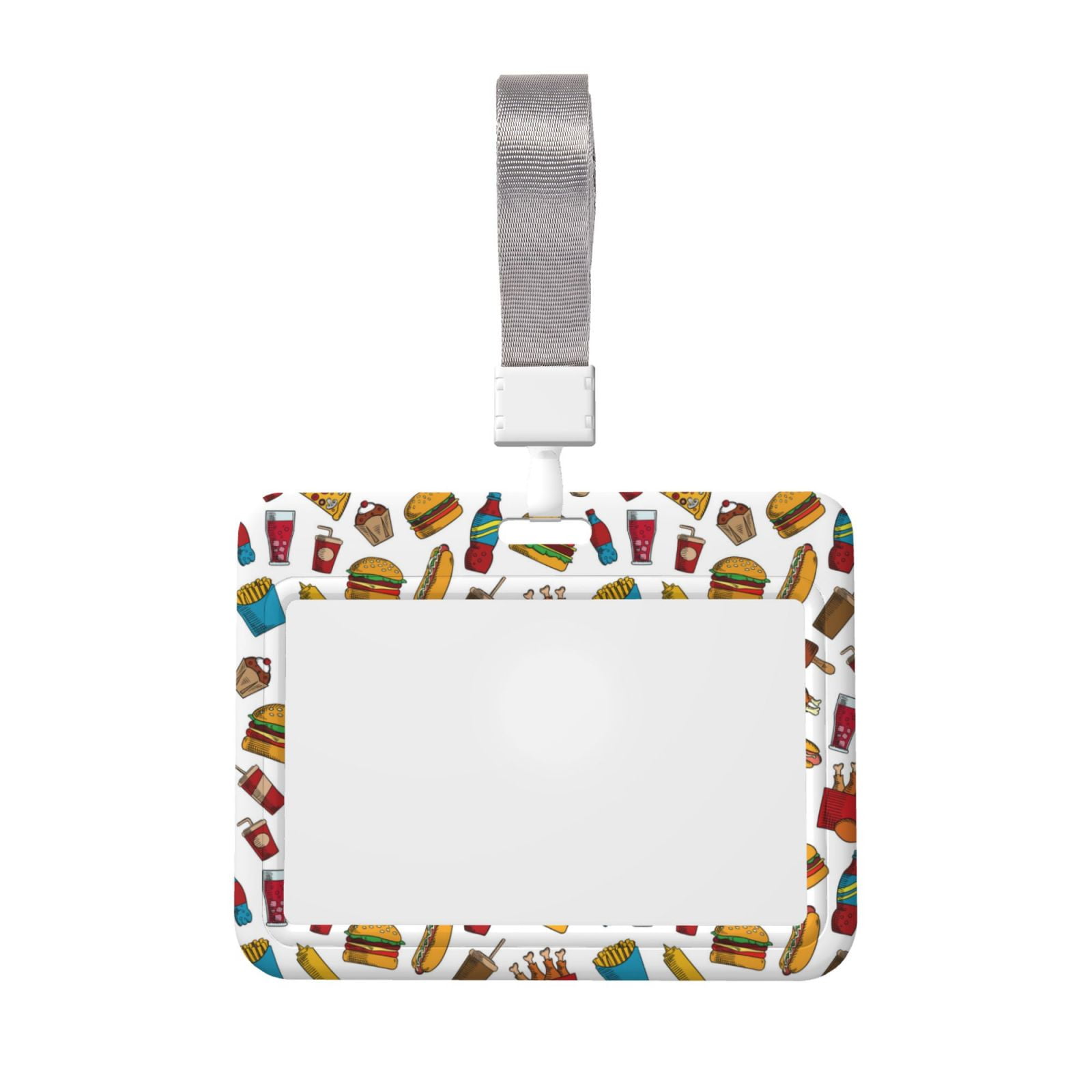 Coaee Hot Dog Pizza for Card Badge Holder Soft Waterproof Card ...