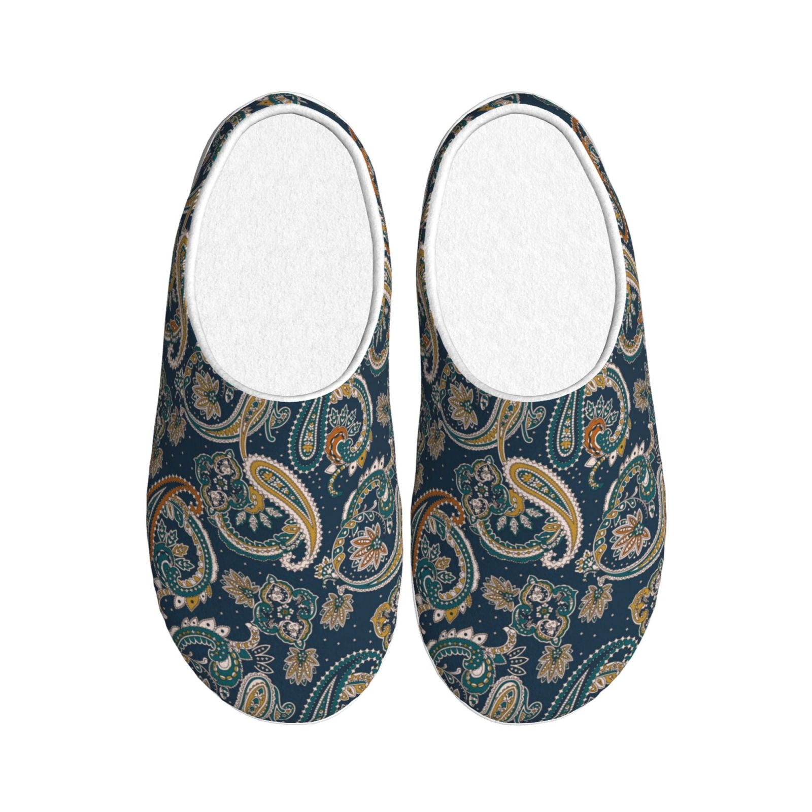 Coaee Indian Paisley 2 for Mens Slippers Indoor Slip On Shoes Slippers ...