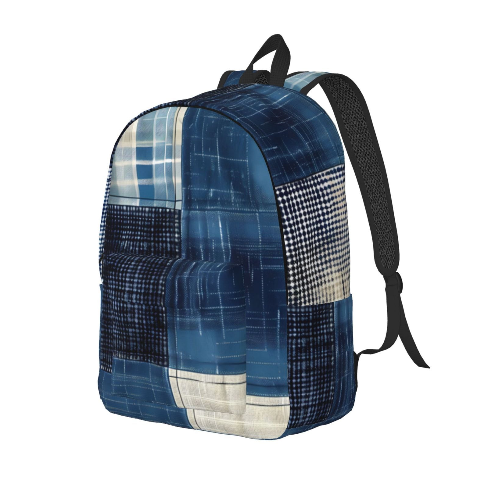 Coaee Indigo Patchwork Quilt for Canvas Backpack for Hiking, Camping ...