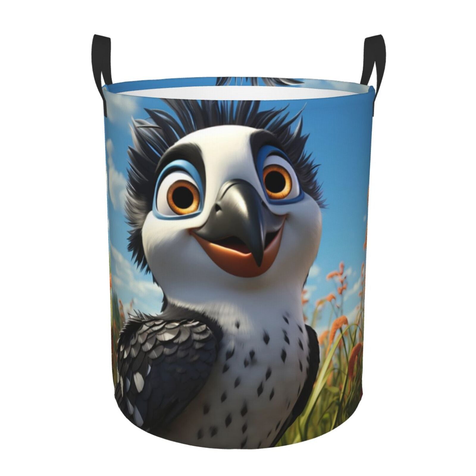 Coaee Joyful Animated Bird for Laundry Basket with Handle, Clothes ...