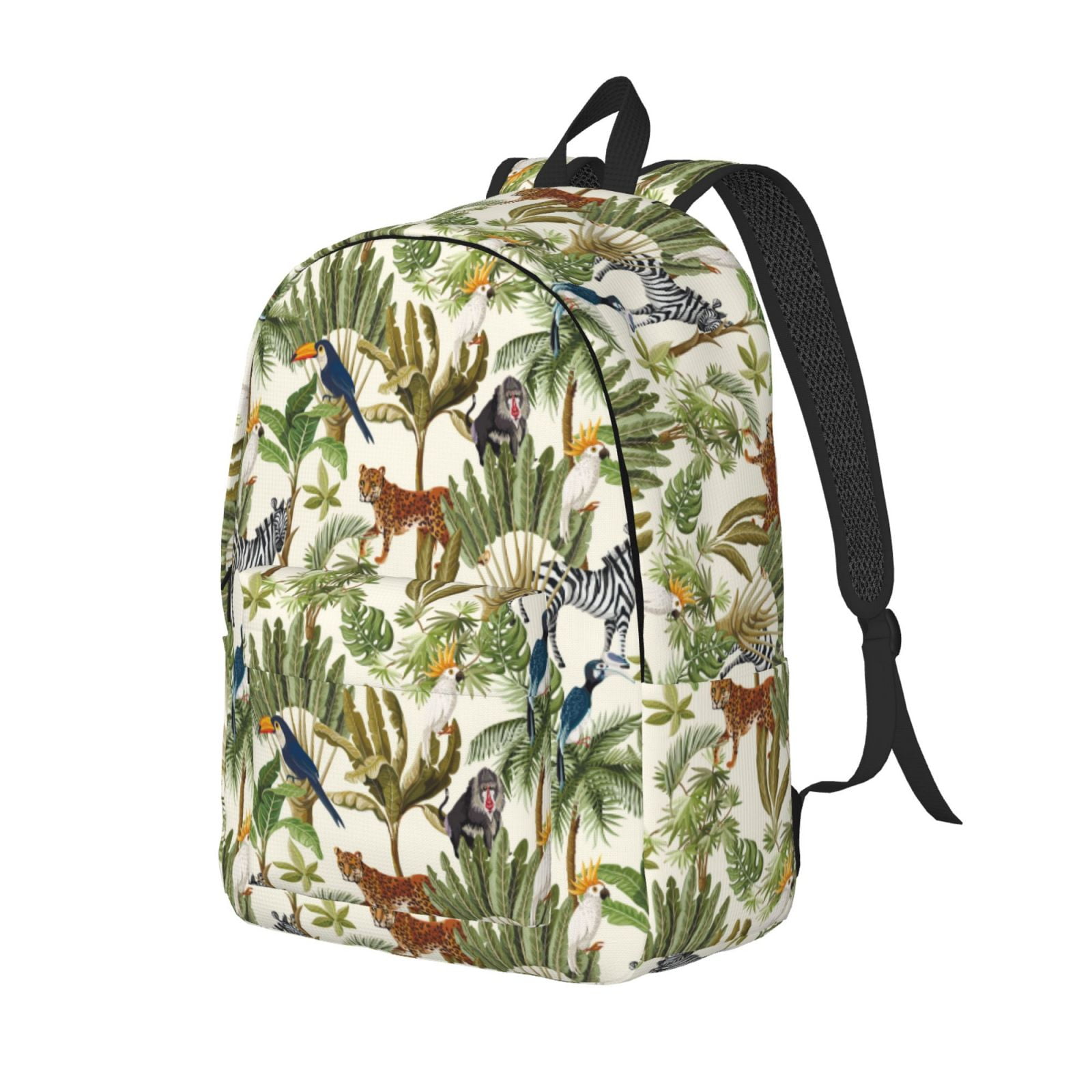 Coaee Jungle Animals for Canvas Backpack for Hiking, Camping, Traveling ...