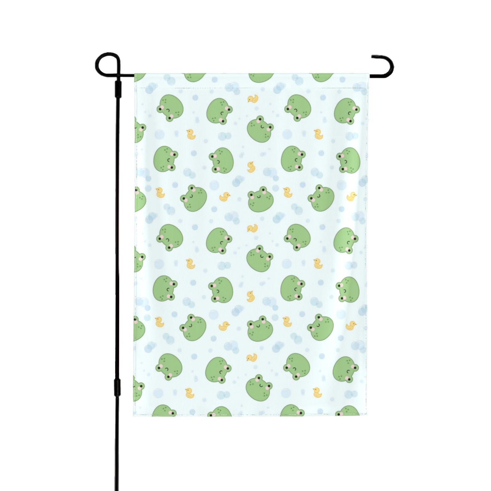 Coaee Kawaii Frogs Double Sided Garden Flag, Weather Resistant Yard ...