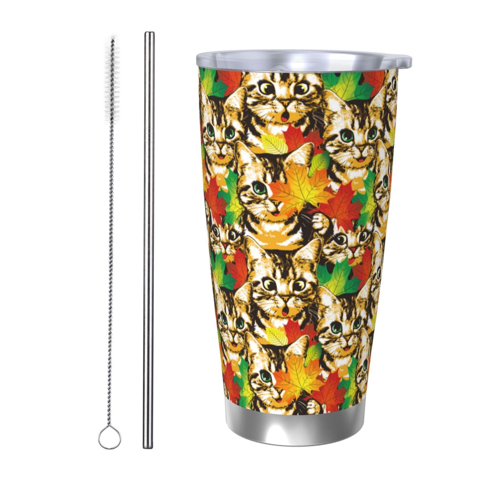 Coaee Kittens With Maple Leaves for 20oz Insulated Kettle Water Bottle ...