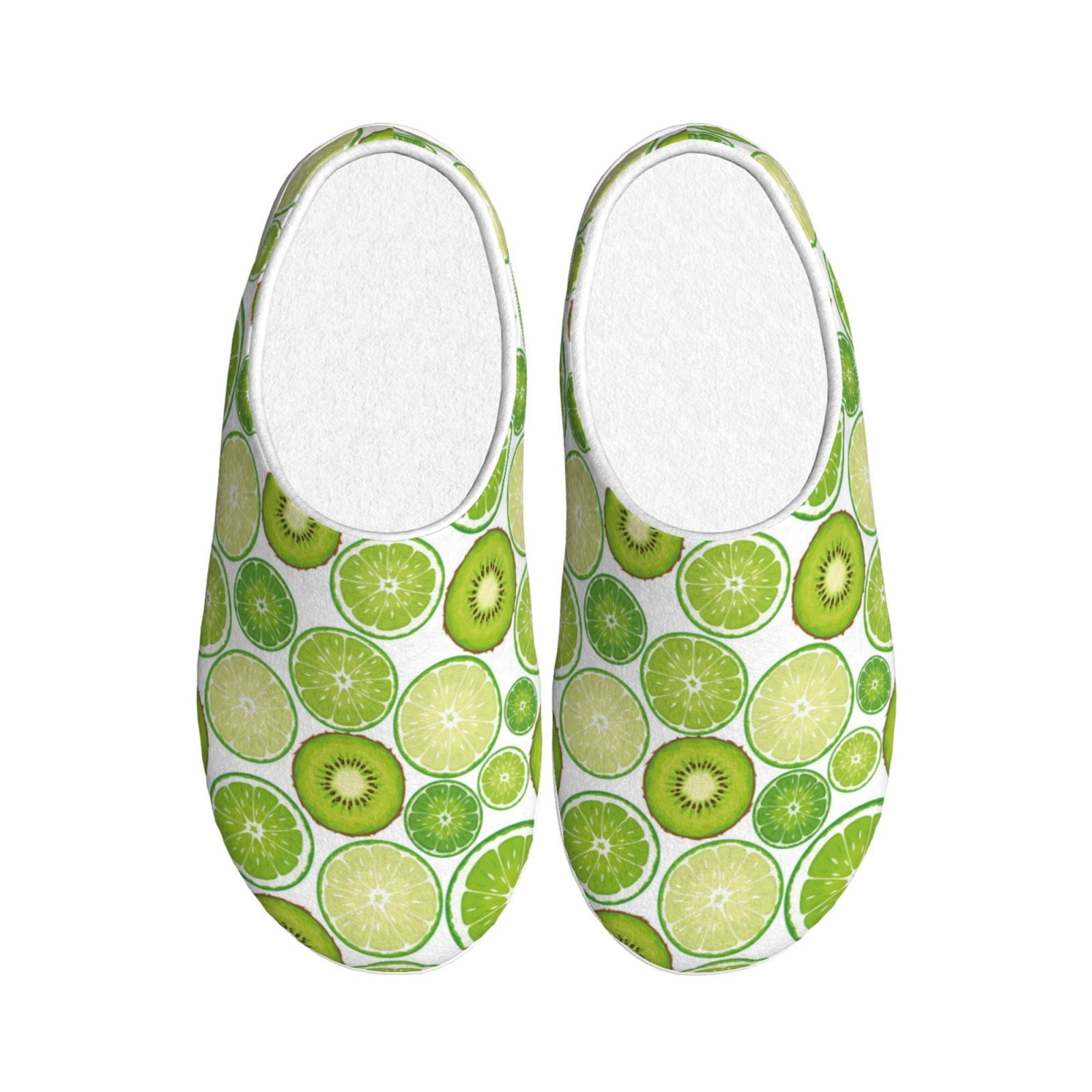 Coaee Kiwi Lemon for Mens Slippers Indoor Slip On Shoes Slippers for ...