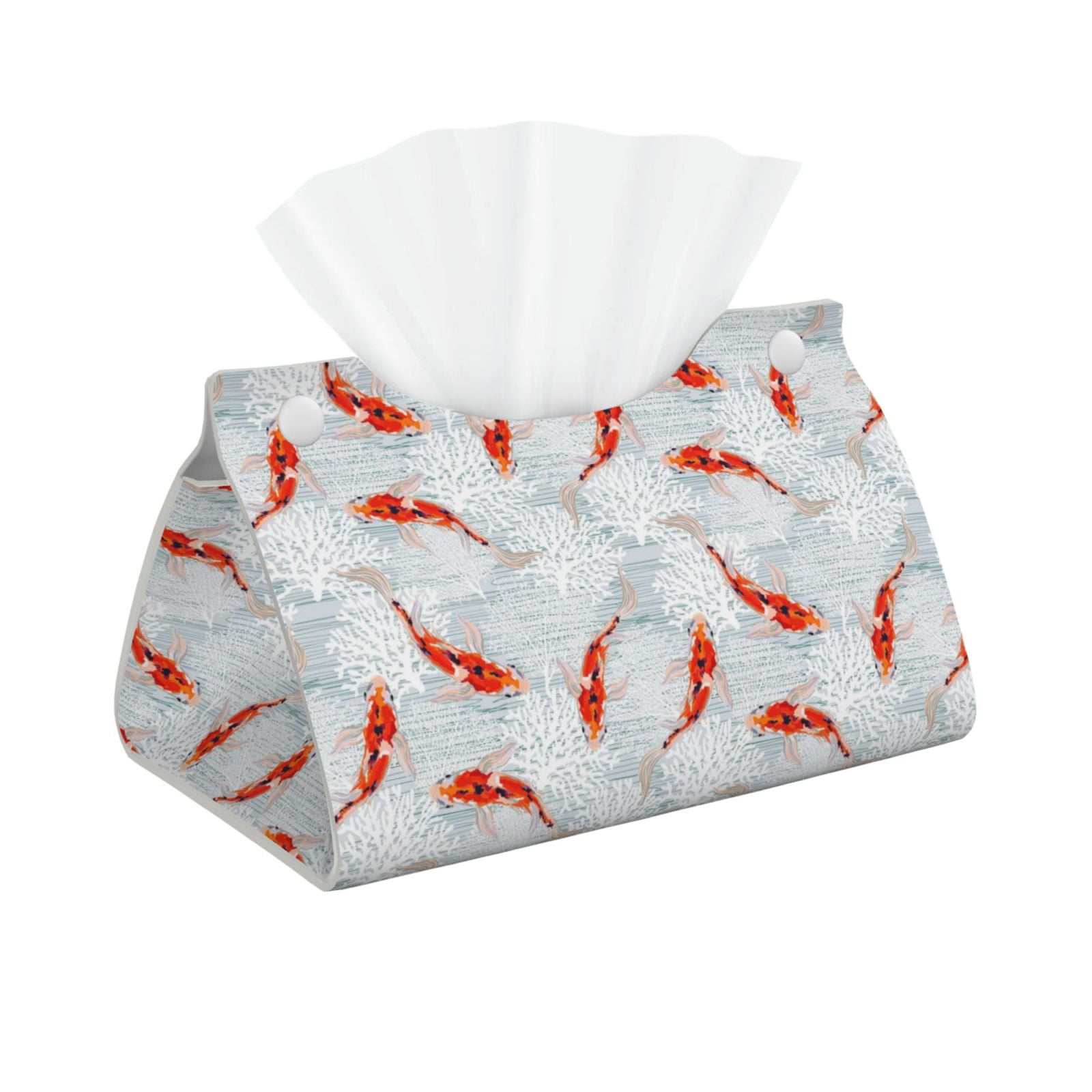 Coaee Koi Fish Corals,Spring Summer for Large Tissue Box Cover ...
