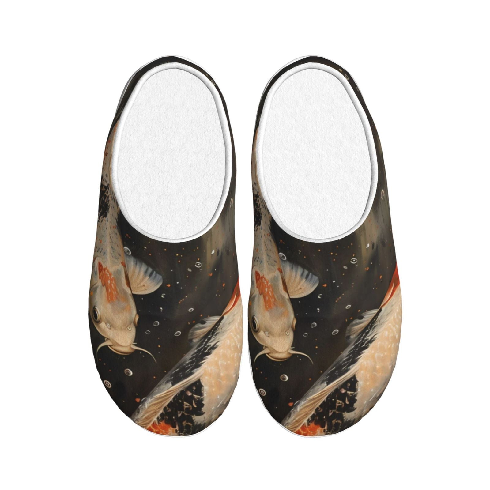 Coaee Koi Fish Tranquility for Mens Slippers Indoor Slip On Shoes ...