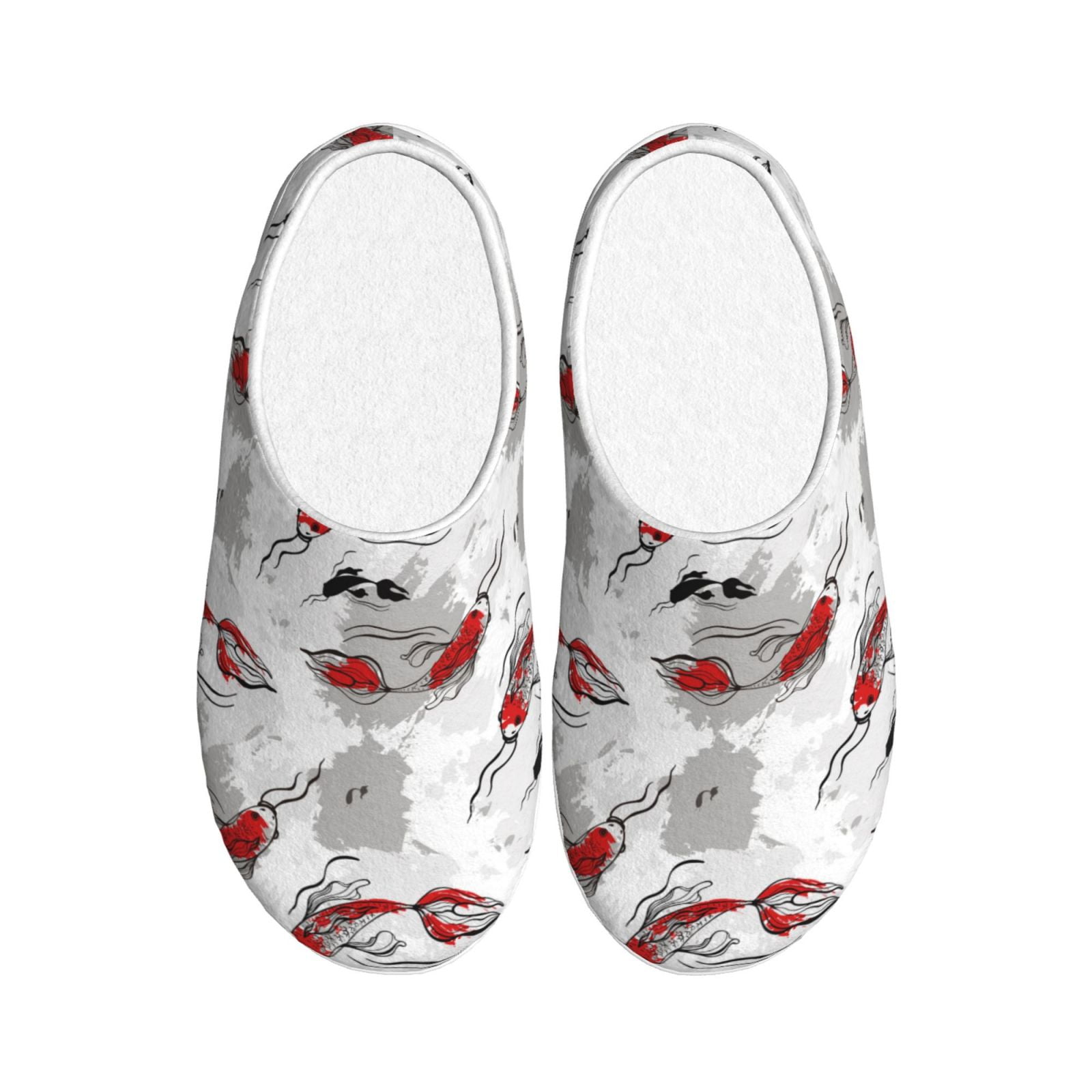 Coaee Koi Fish for Mens Slippers Indoor Slip On Shoes Slippers for ...