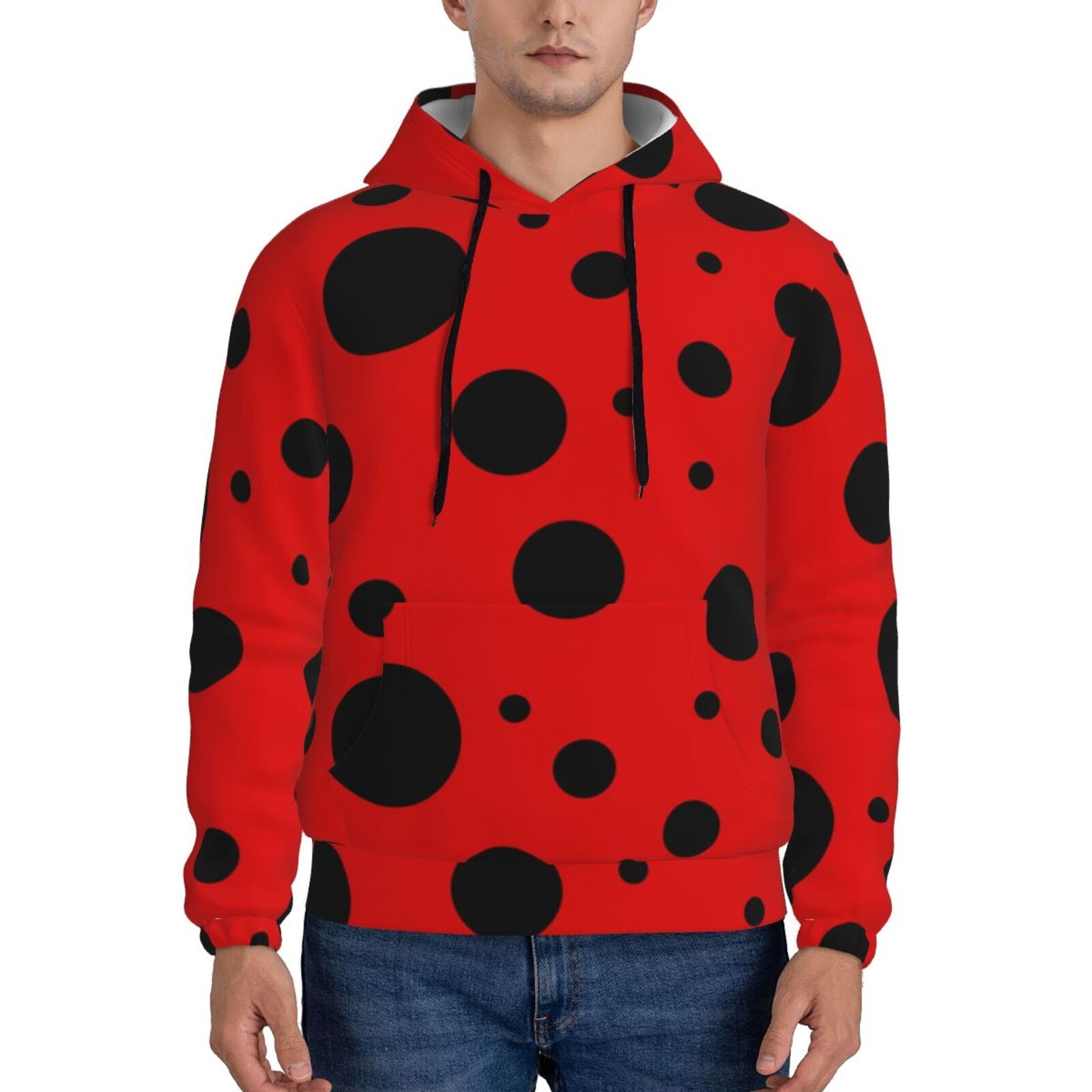 Coaee Ladybug Pattern for Adult Hoodie Pullover Sweatshirt for Men ...