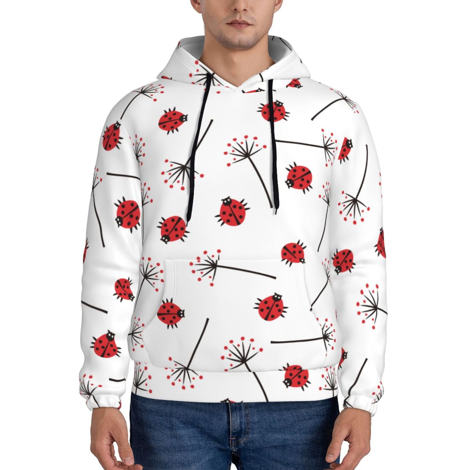 Coaee Ladybug With Dandelion for Adult Hoodie Pullover Sweatshirt for ...