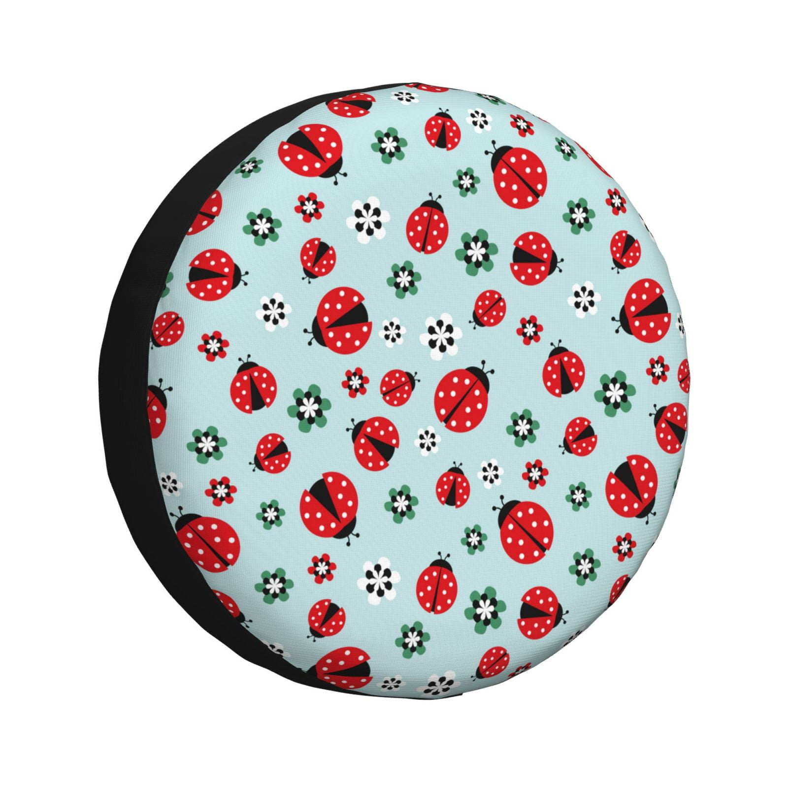 Coaee Ladybugs And Flowers 1 for Tire Cover,Car Tire Tust Cover,Wheel ...