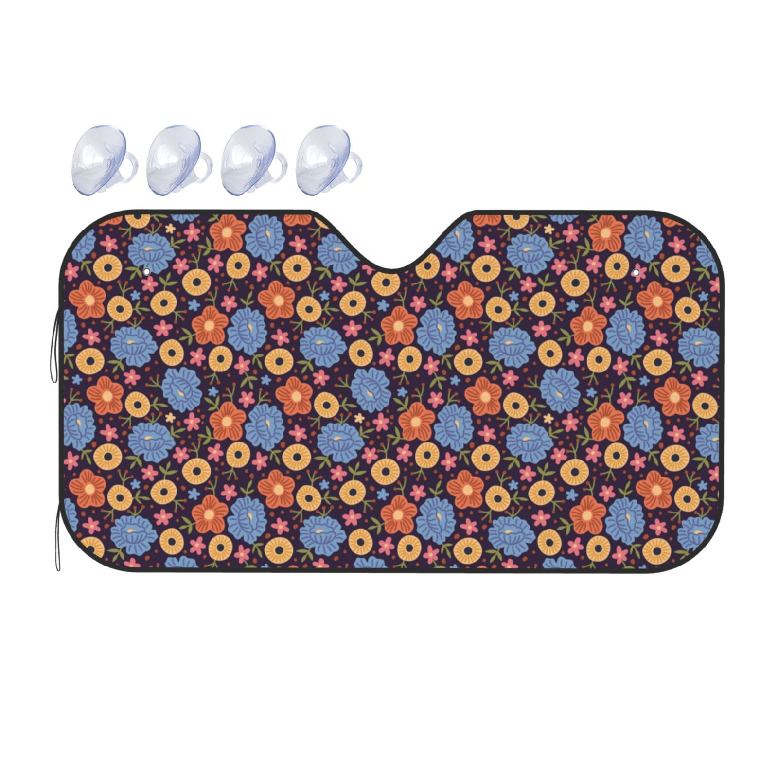 Coaee Leaves Flower for Car Sunshade Windshield Sun Shade Reflect UV ...