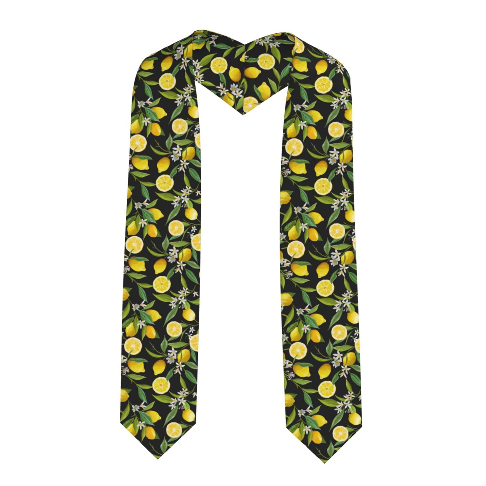 Coaee Lemon Fruits Flowers Leaves Graduation Stole, Unisex, 72" Long ...