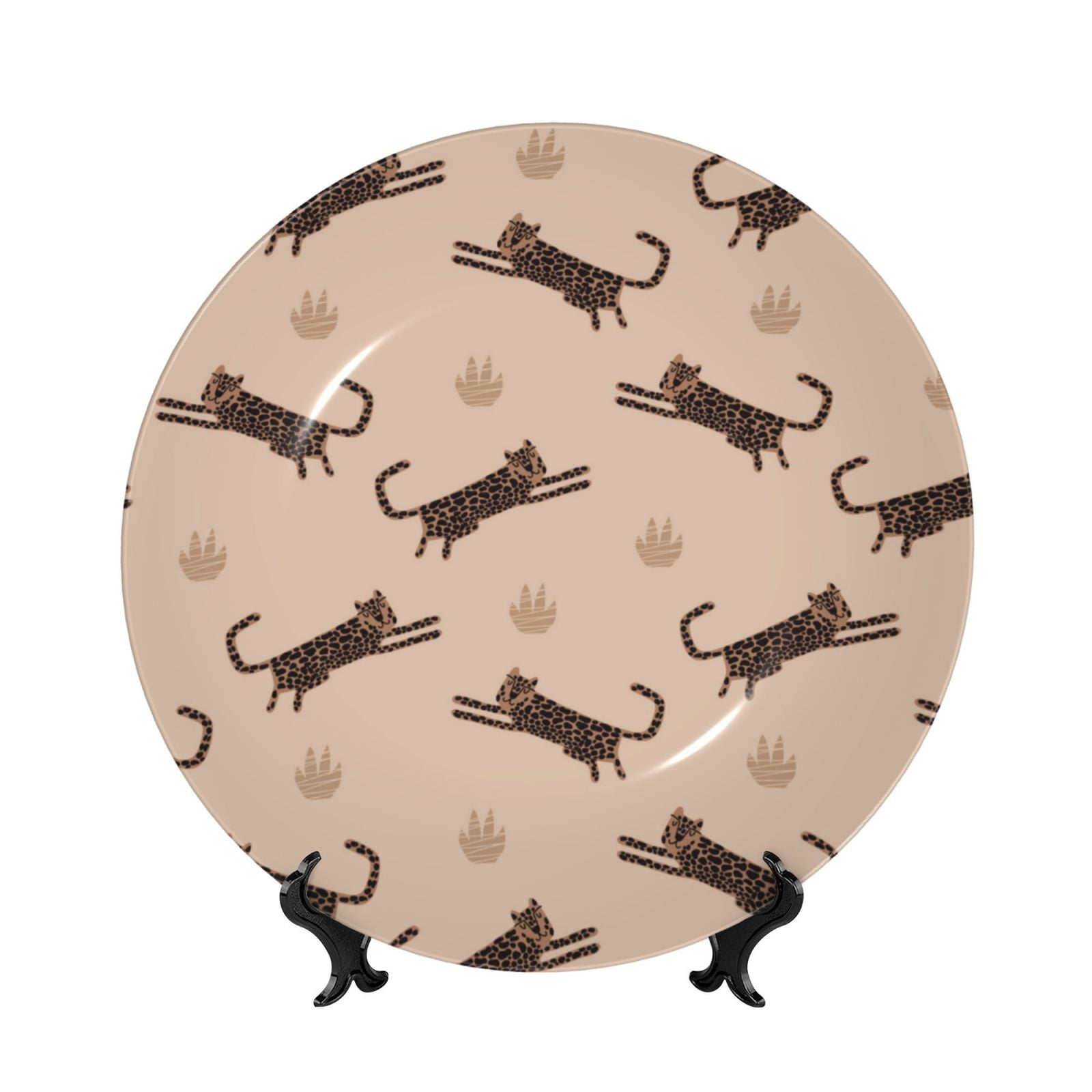 Coaee Leopard Print for Bone China Decorative Plate Decorative Plate ...