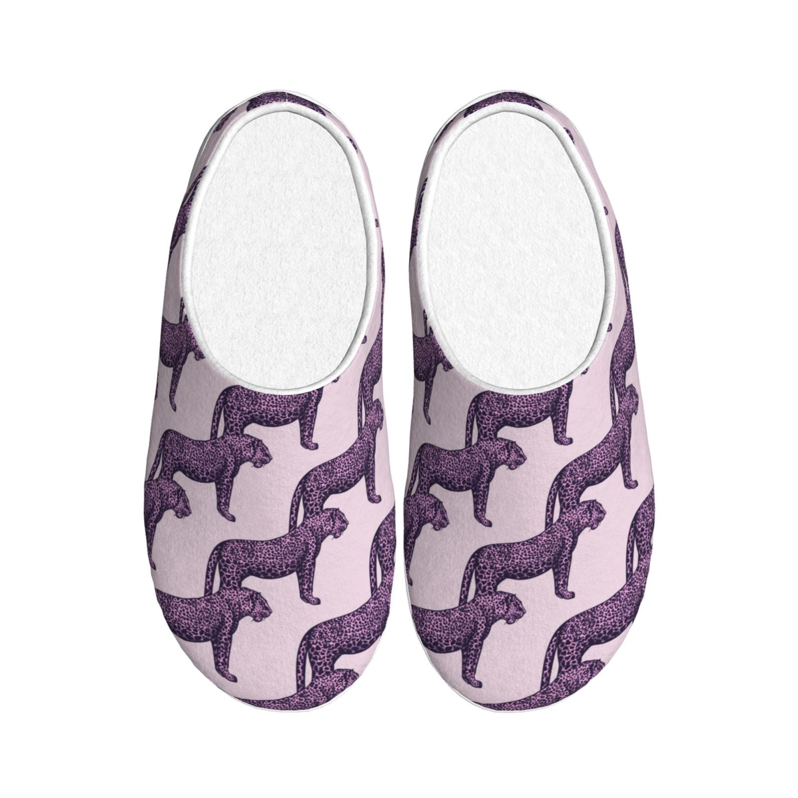 Coaee Leopard Print for Mens Slippers Indoor Slip On Shoes Slippers for ...