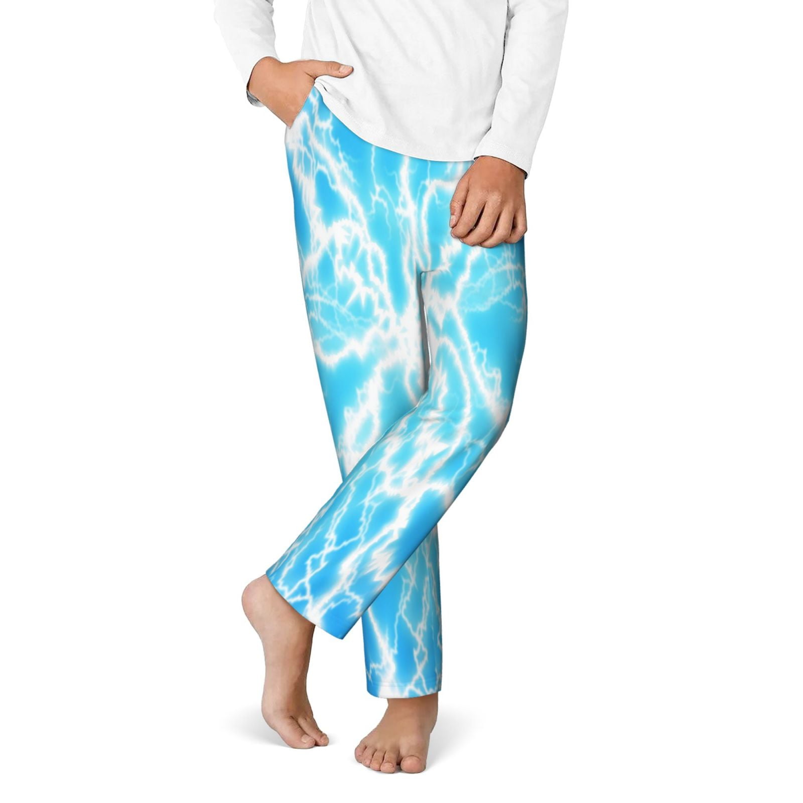 Coaee Light blue flash for Teen lounge pants Comfortable Lounge Long ...