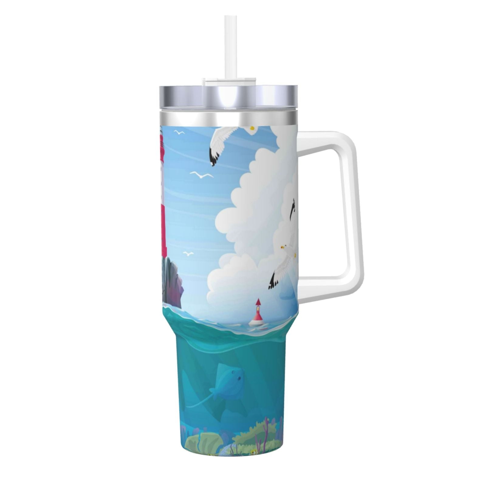 Coaee Lighthouse Sea Port for 40oz Insulated Kettle Water Bottle For ...