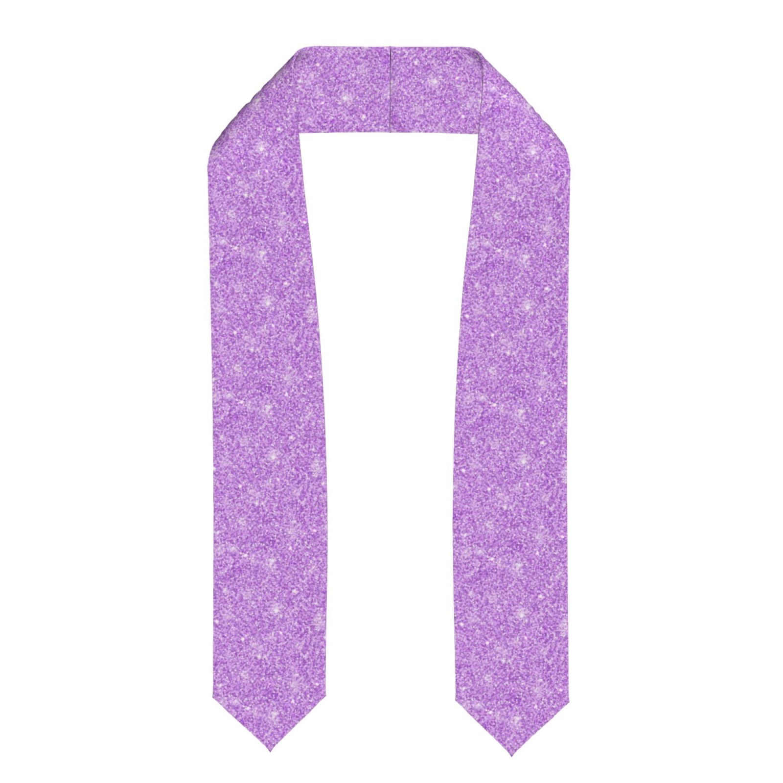 Coaee Lilac Glittering Graduation Stole, Unisex, 72" Long Graduation ...