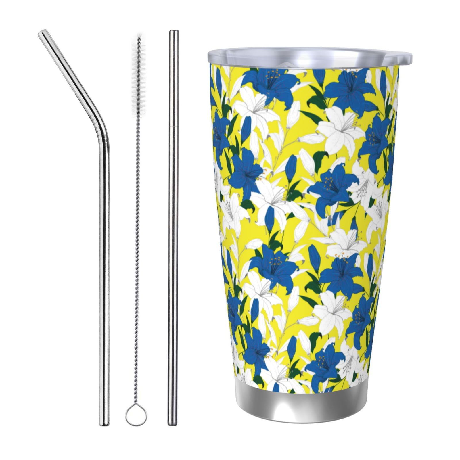 Coaee Lilies Flowers for 20oz Insulated Kettle Water Bottle For Running ...