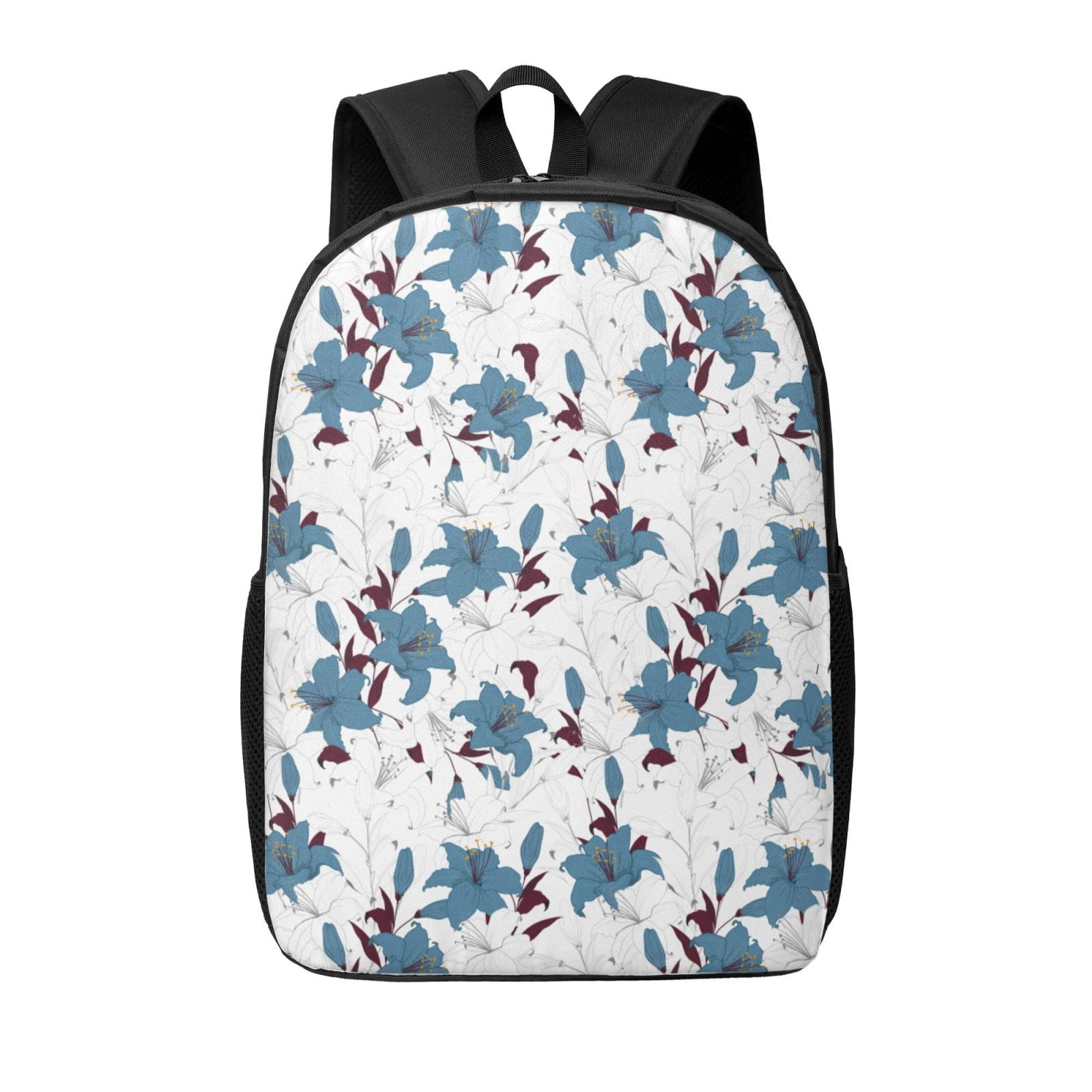 Coaee Lilies Flowers for 17-Inch Student Backpack,Spacious Laptop ...