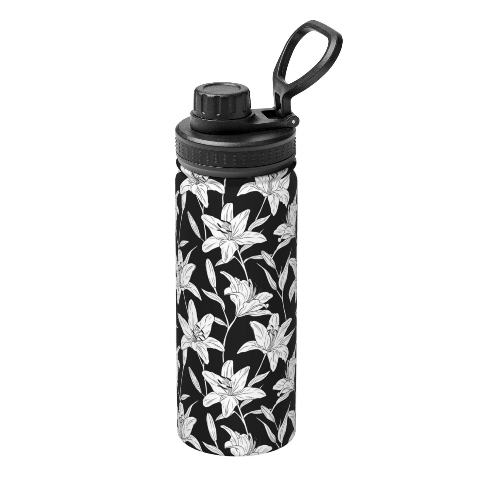Coaee Lilies Flowers for 18oz Sports Insulated Kettle for Men Woman'S ...