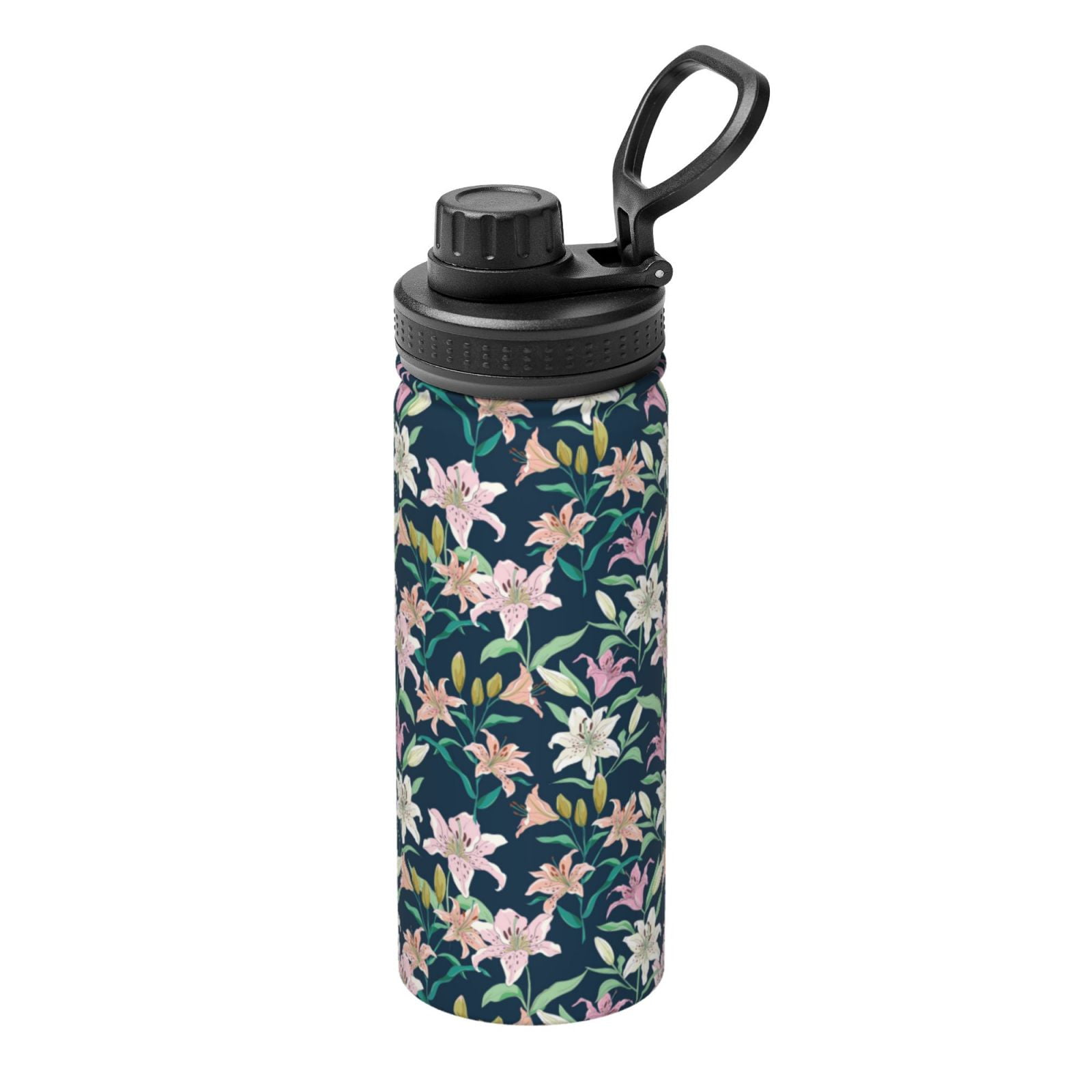 Coaee Lilies Flowers for 18oz Sports Insulated Kettle for Men Woman'S ...