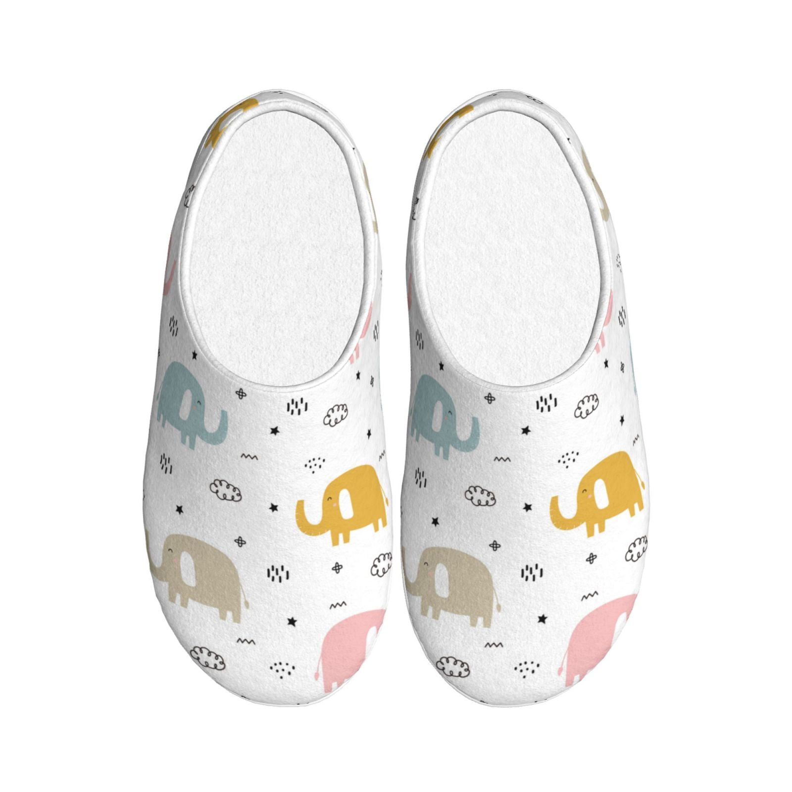 Coaee Little Elephant for Mens Slippers Indoor Slip On Shoes Slippers ...