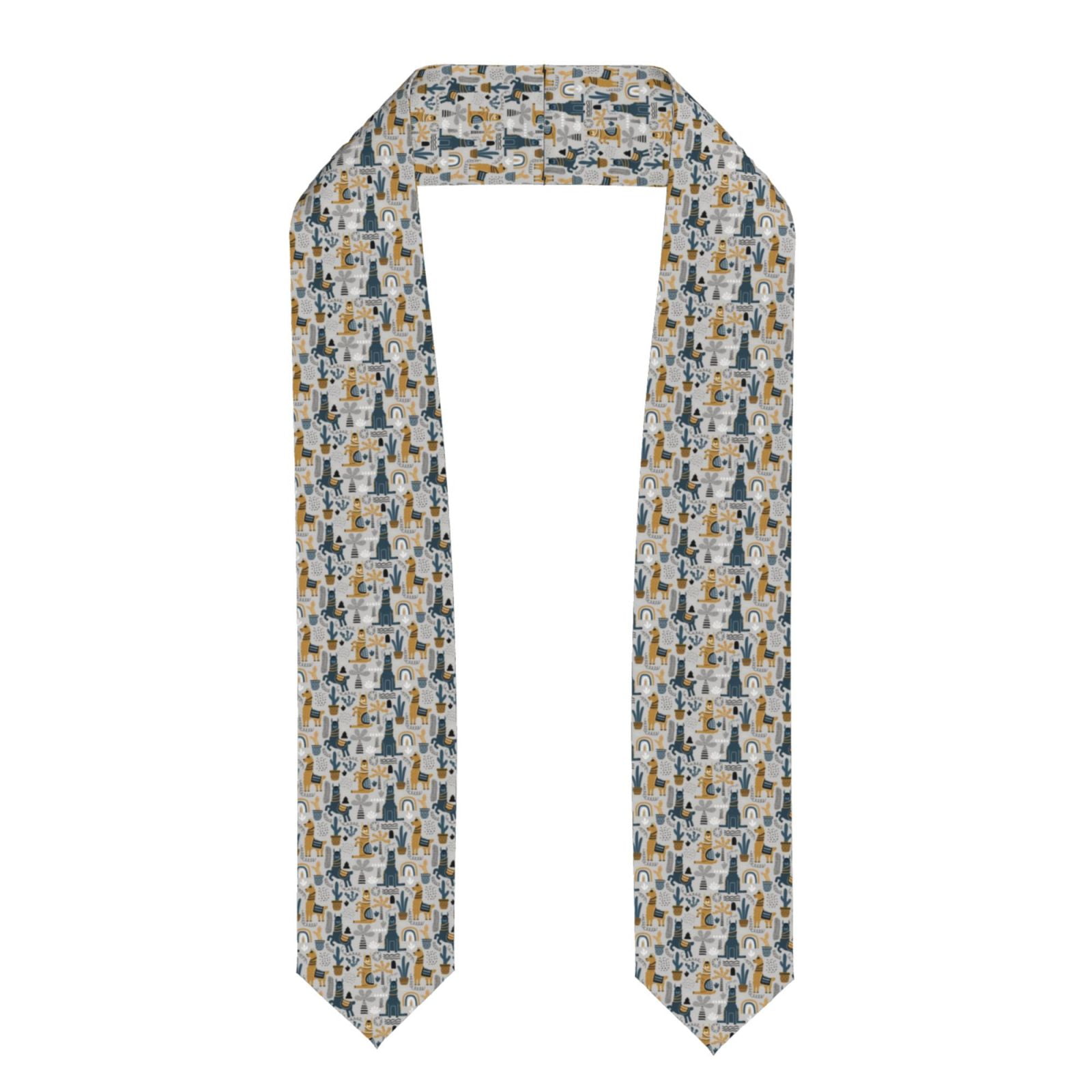 Coaee Llama and Cactus1 Graduation Stole, Unisex, 72" Long Graduation ...
