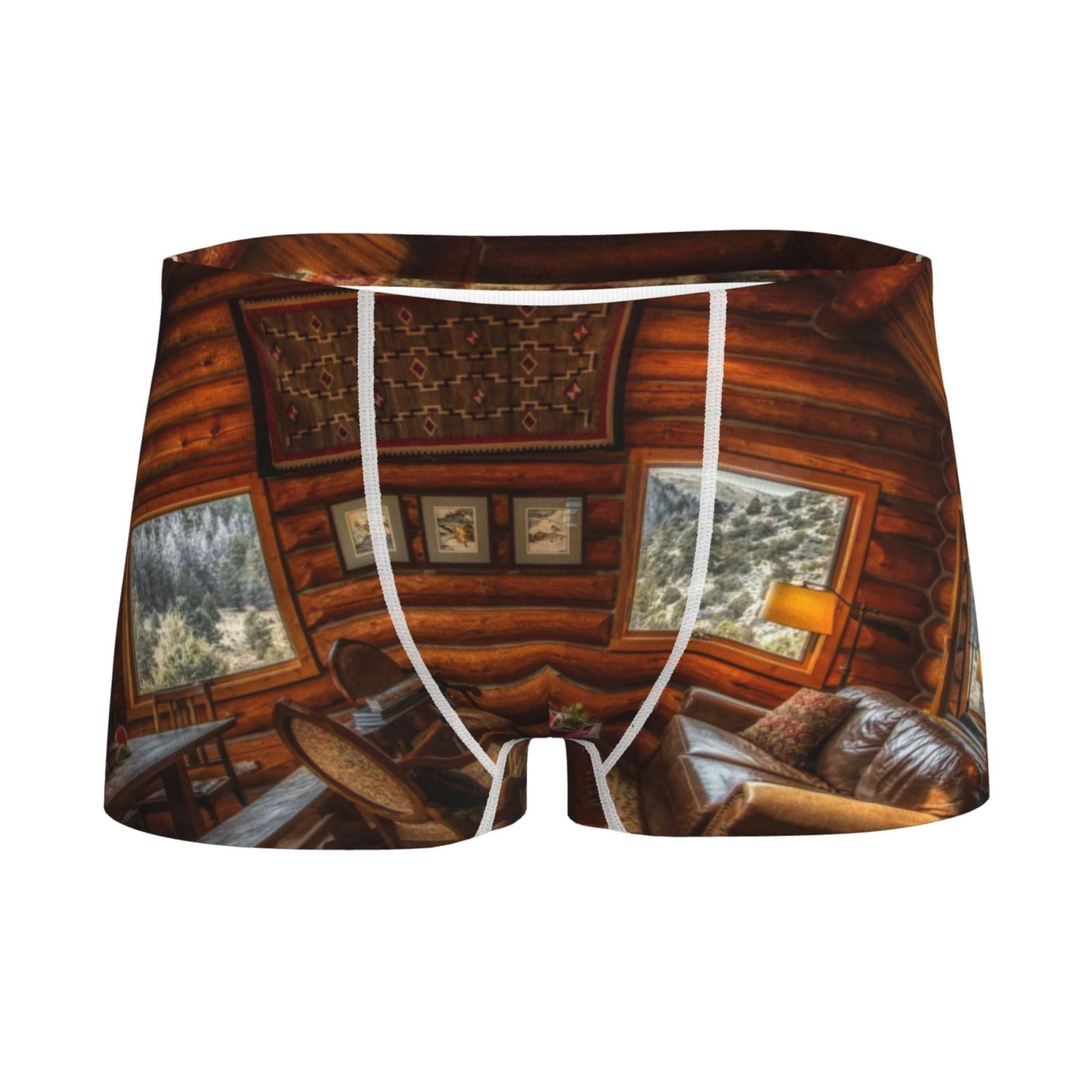 Coaee Log Cabin Inside Boy's Cotton Boxer Briefs Soft and Breathable ...