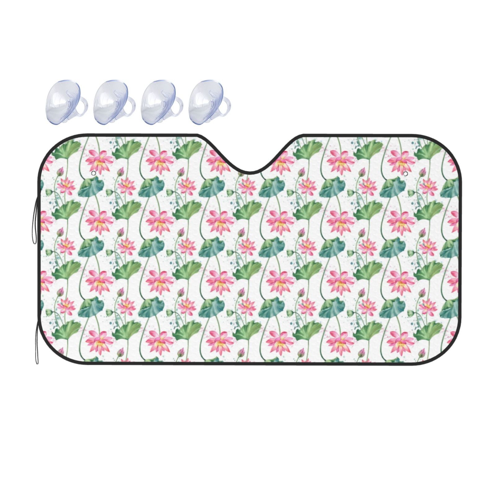 Coaee Lotus Flower for Car Sunshade Windshield Sun Shade Reflect UV Sun ...