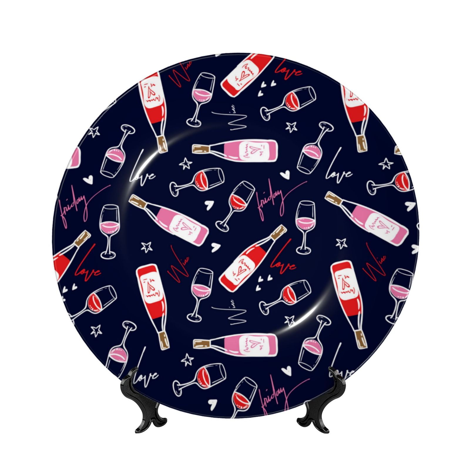 Coaee Love Wine for Bone China Decorative Plate Decorative Plate for ...