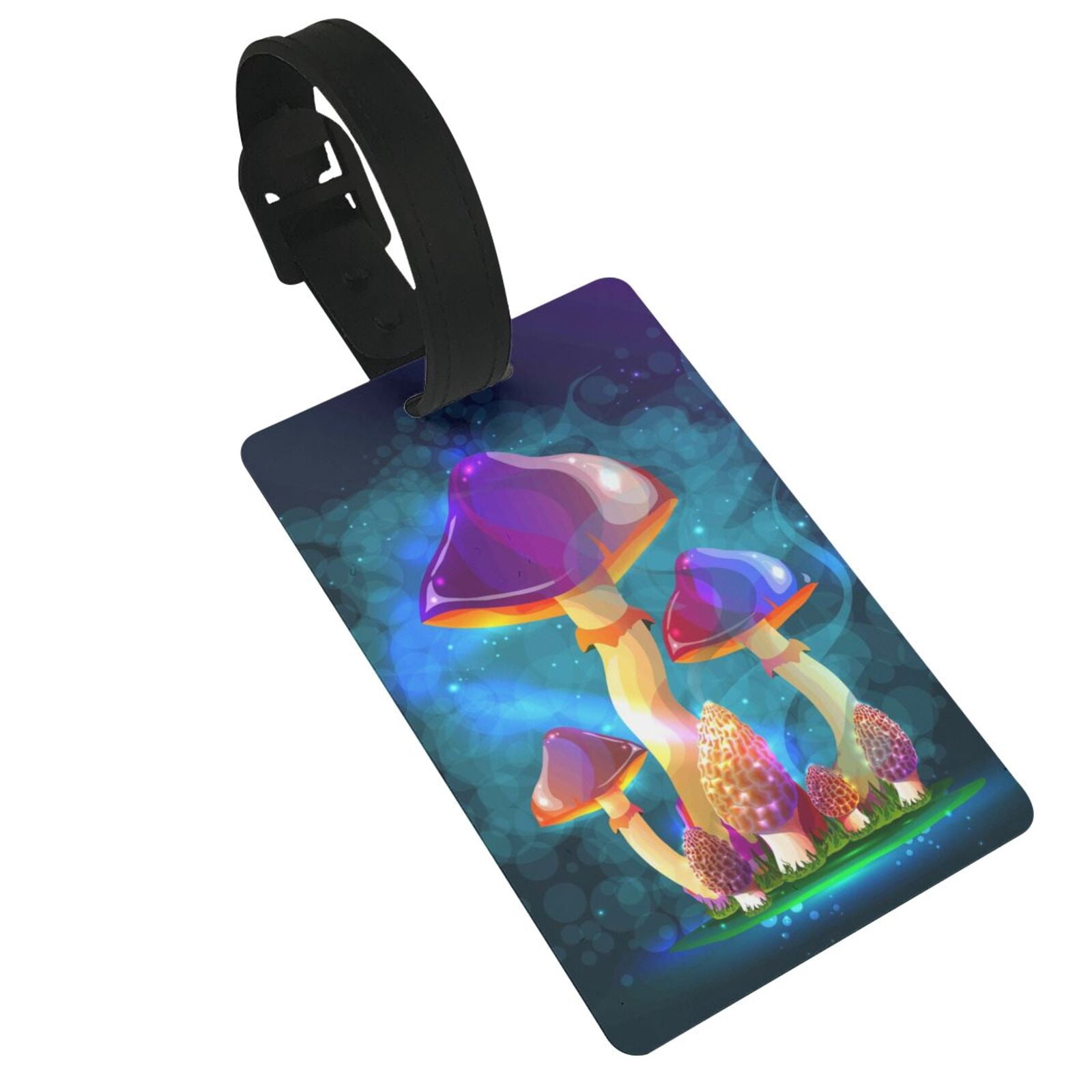 Coaee Magic Mushrooms ,Fireflies Luggage Tag Schoolbag Tag with Name ID ...