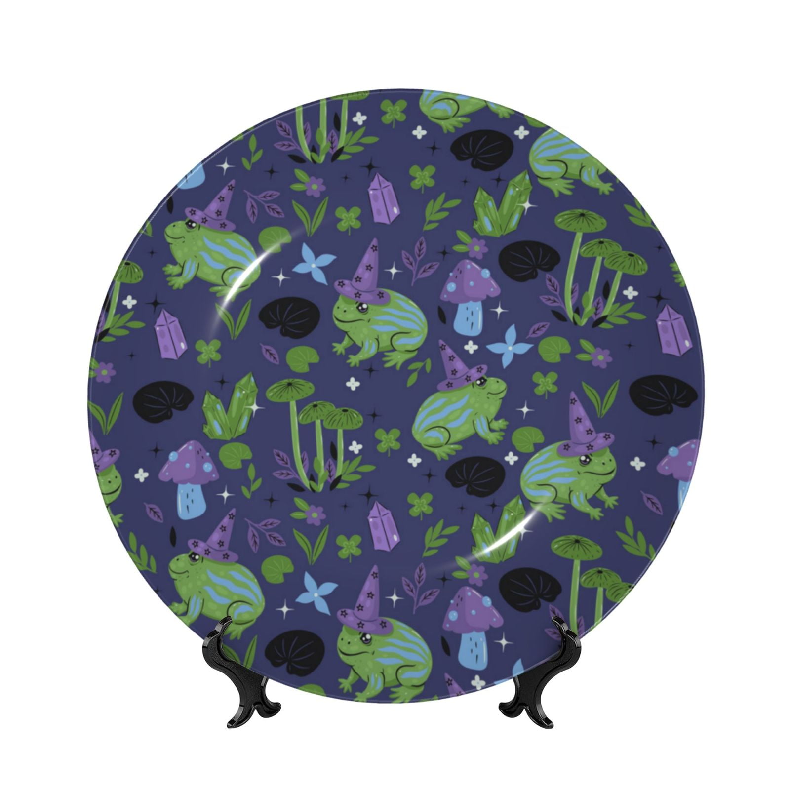 Coaee Magic Toads in Hats for Bone China Decorative Plate Decorative ...