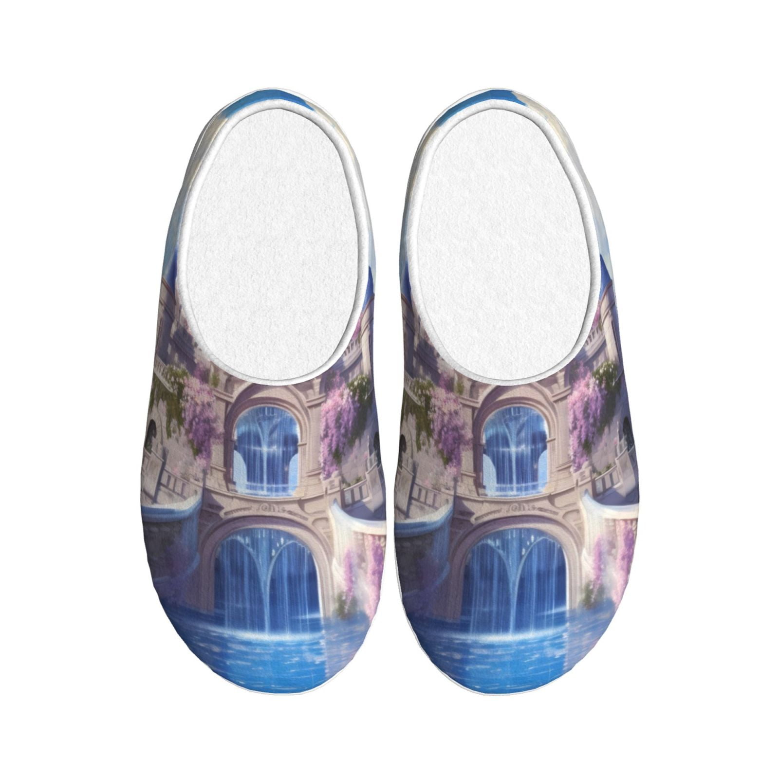 Coaee Majestic Fantasy Castle for Mens Slippers Indoor Slip On Shoes ...