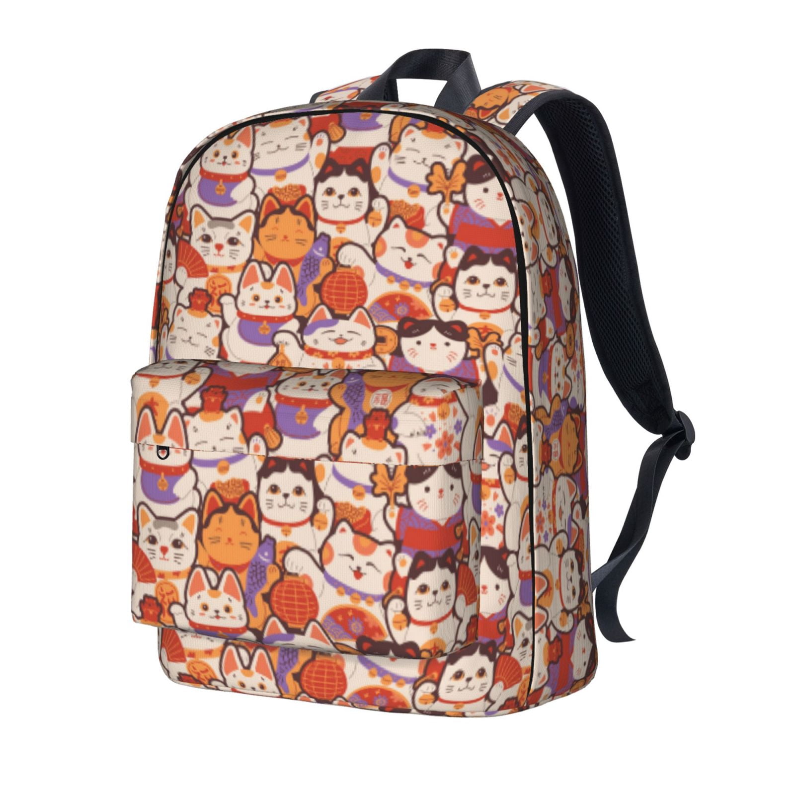 Coaee Maneki-Neko Cats for Classical Basic Travel Backpack For Men and ...